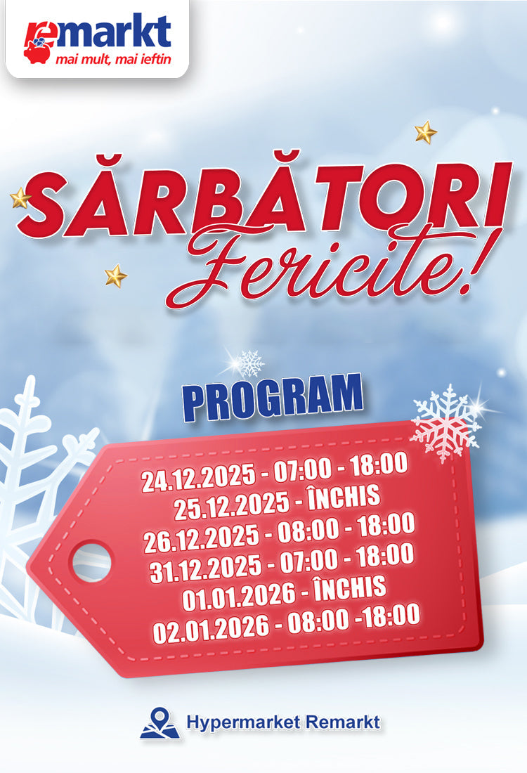 Program magazine Remarkt in perioada sarbatorilor de iarna 2025 ...