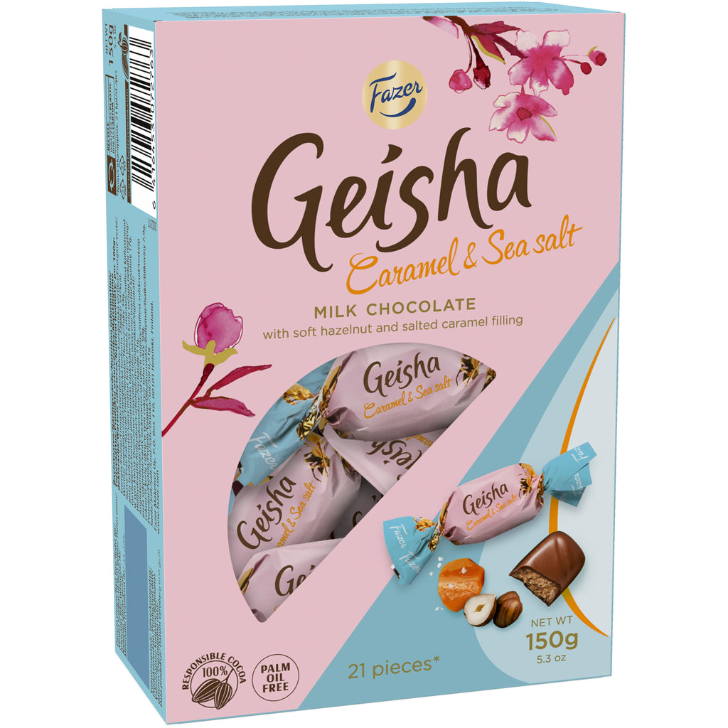 Geisha Milk chocolate candies with hazelnut cream, car flavor – Remarkt ...