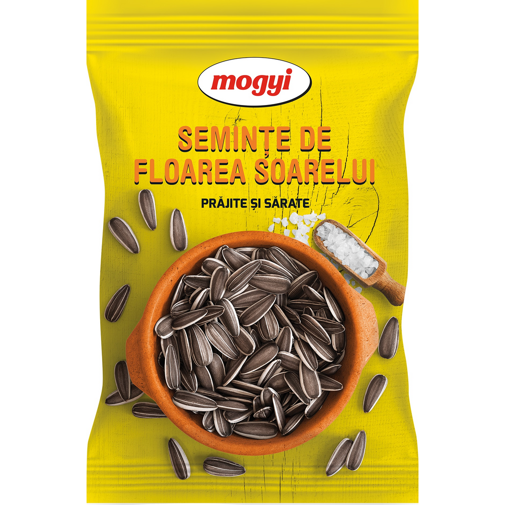 Mogyi Seminte Floarea Soarelui Pestrite prajite si sarate, 200g ...